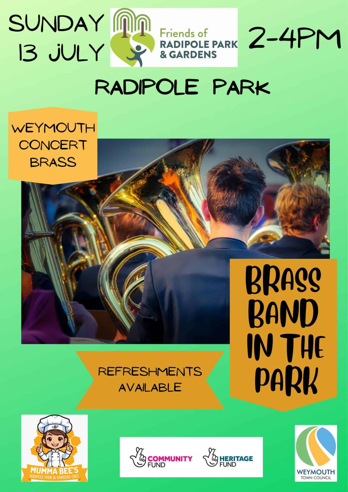 Looking Forwards; Weymouth Concert Brass Band in the Park 2025 ...